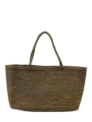 SOPHIE DIGARD Woven Raffia Tote Bag - Brown