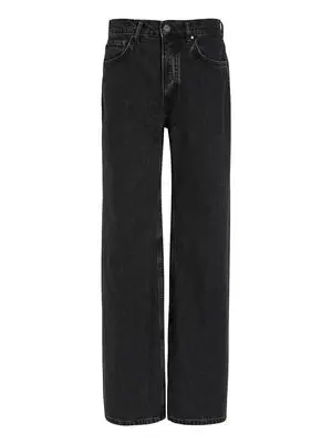 ANINE BING Hugh Wide-leg Jeans - Black