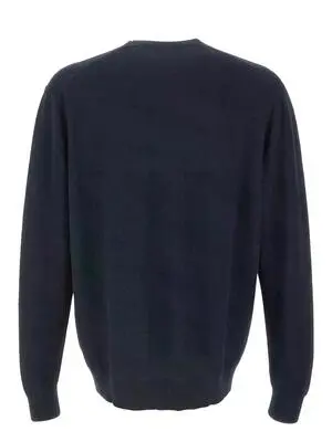 DIKTAT Diamond-knit Crew-neck Sweater - Blue