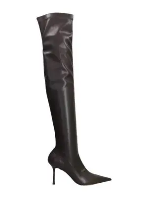 CASTAGNA Marlene Pointed-toe Over-the-knee Boots - Brown