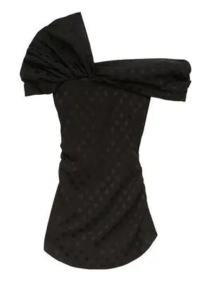 Isabel Marant Étoile Esen Polka Dot Silk Jacquard Top - Black