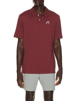 MALBON Fairway Polo - Raspberry Truffle