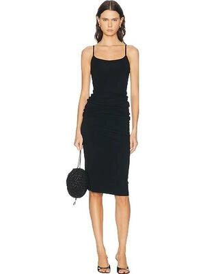 TOTEME Draped Slip Dress - Black