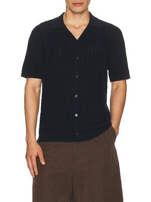 Theory Camp Collar Shirt - Baltic