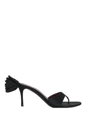 Magda Butrym Flower Sandal Heel - Black