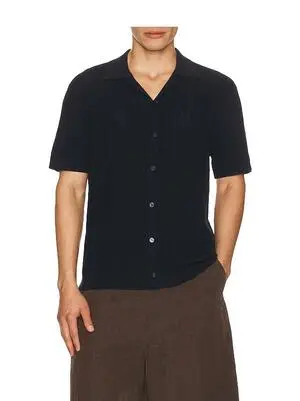 Theory Camp Collar Shirt In . Also - Navy