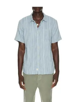Marine Layer Marine Layer Classic Stretch Selvage Shirt In Blue. Size S. Also Blue