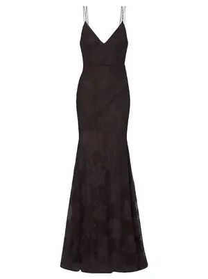 Alex Perry Lace Gown - Brown