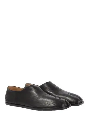 MAISON MARGIELA Tabi Leather Slip-ons - Black