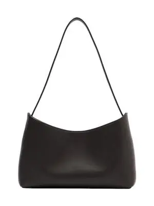 THE ROW Alma Small Leather Shoulder Bag - Brown