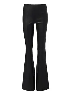 Stouls Gege Leather Flared Pants - Black