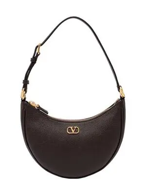 Valentino Garavani Vlogo Mini Leather Shoulder Bag - Brown