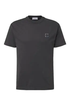 Stone Island Compass Badge Cotton Jersey T-shirt - Grey