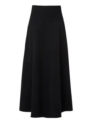 Extreme Cashmere N°498 Grace Cashmere-blend Maxi Skirt - Black