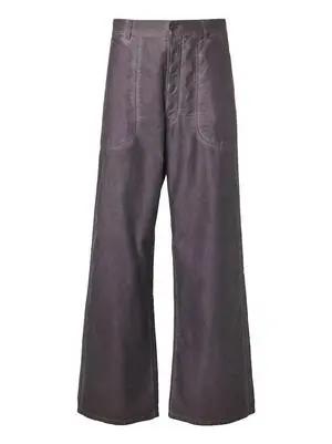 MAISON MARGIELA Cotton Wide-leg Pants - Grey