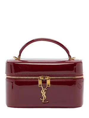 Saint Laurent Gaby Patent Leather Vanity Bag - Red