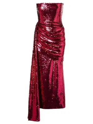 Alex Perry Sequined Bustier Dress - Pink