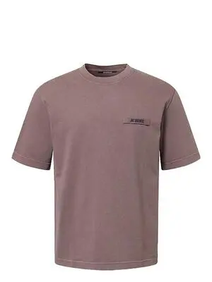 Jacquemus Le Gros Grain Cotton-jersey T-shirt - Brown