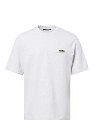 Jacquemus Le Gros Grain Cotton-jersey T-shirt - Grey