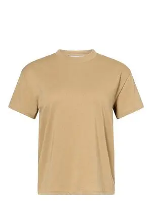 Fear Of God Classic Fit Brand Print Cotton Blend T-shirt - Dune