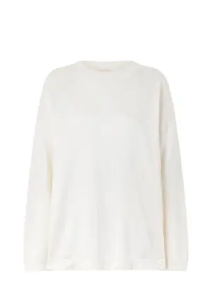 Khaite Dylan Silk Sweatshirt - Neutrals