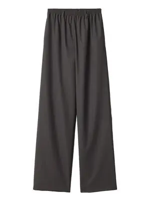 Miu Miu Stretch Wool Jogger Fit Pants - Hematite