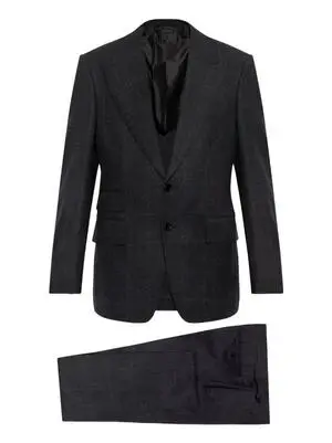 TOM FORD Check-pattern Wool Suit - Grey