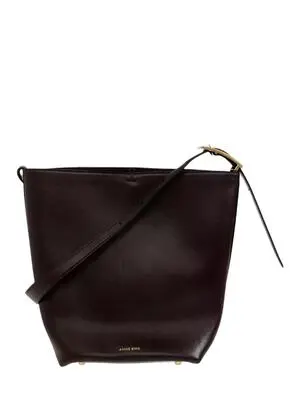 ANINE BING Elly Leather Bucket Bag - Brown