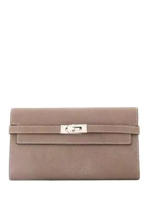 Hermès Kelly Wallet Epsom Long Small Wallets - Grey