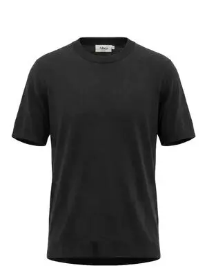 Altea Fine-knit Short-sleeve T-shirt - Black