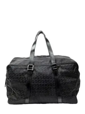 Fendi Zucchino Pattern Travel Bag - Black