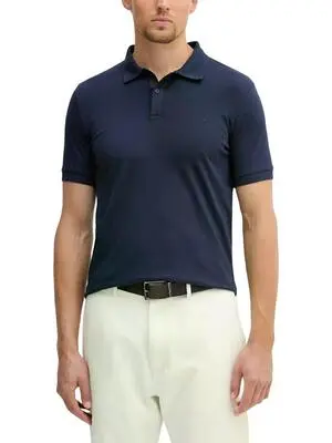 TRUSSARDI Logo-embroidered Short-sleeve Polo Shirt - Blue