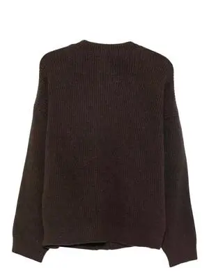 MSGM Long Sleeve V-neck Cardigan - Brown