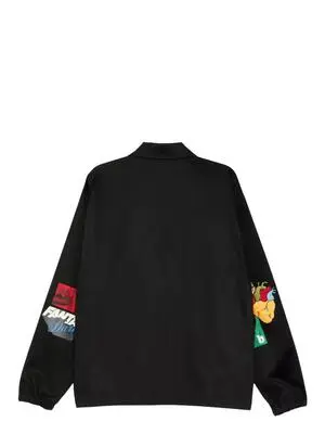 Undercover Logo Patched Press-stud Coach Jacket - Black