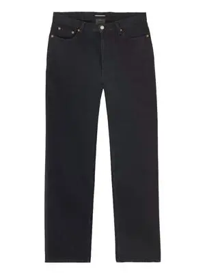 Saint Laurent High-rise Tapered Jeans - Black