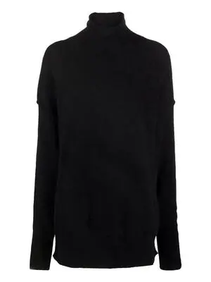 UMA WANG Roll-neck Knitted Jumper - Black