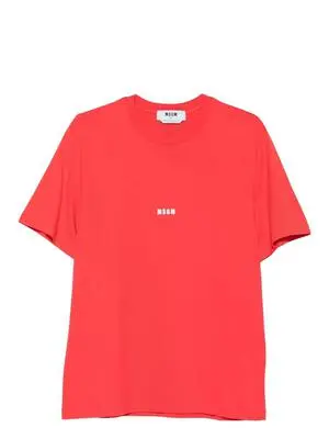 MSGM Logo-print T-shirt - Red