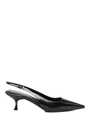 Prada Pointed-toe Slingback Pumps - Black