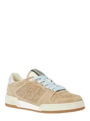 Fendi Match Logo-patch Sneakers - Neutrals