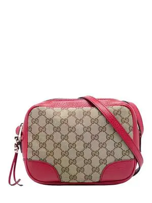 Gucci 2016-2026 Gg Canvas Bree Crossbody Bag - Red