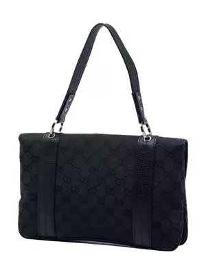 Gucci 2000-2015 Gg Canvas Handbag - Black