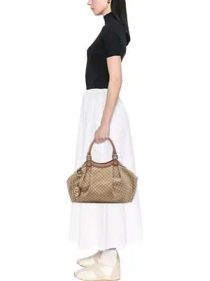 Gucci 2016-2026 Medium Diamante Canvas Sukey Tote Bag - Neutrals
