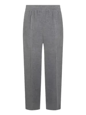 Malo Elastic-waistband Trousers - Grey