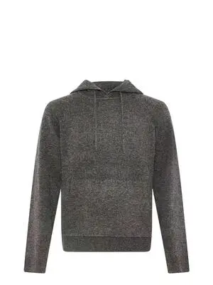 YVES SALOMON Drawstring Raglan-sleeve Hoodie - Grey