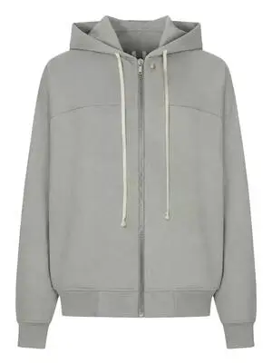 Rick Owens Tower Windbreaker In Drk Pearl Heavy Jersey - Grey