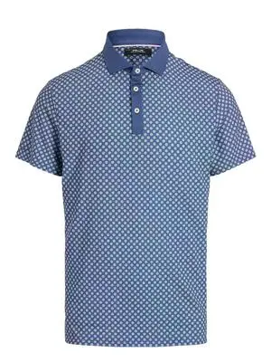 Rlx Ralph Lauren Geometric-print Polo Shirt - Blue