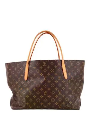 LOUIS VUITTON Raspail Monogram Canvas Mm Tote Bag Brown