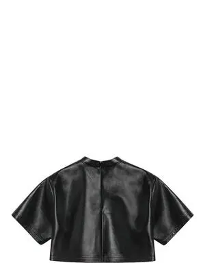 Balenciaga Cropped T-shirt - Black