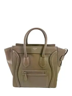 Celine Micro Luggage Tote Bag - Grey