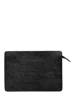 LOUIS VUITTON Epi Pochette Homme Clutch Bag - Black